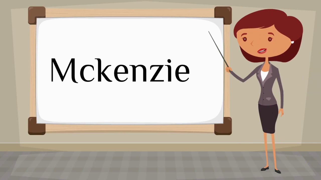 How do you say 'Mckenzie' in Spanish? - YouTube
