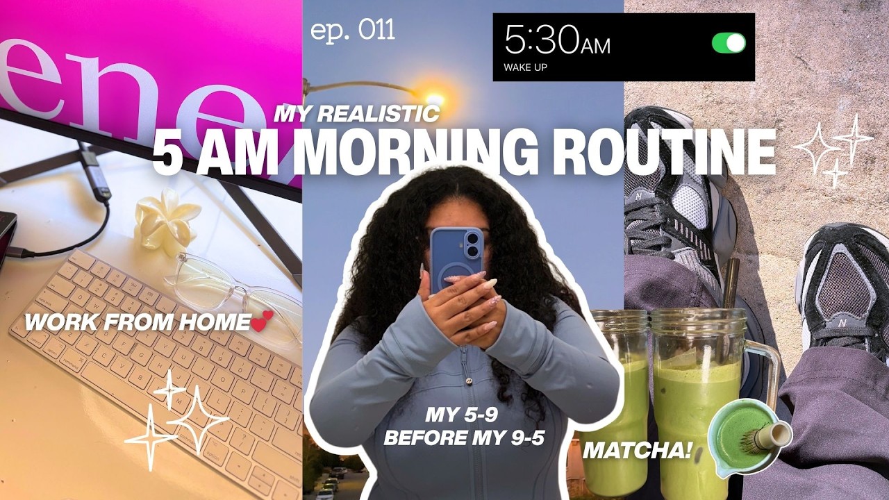 MY 5 AM MORNING ROUTINE 🌞 | 5-9 Before My 9-5 WFH Edition 🖥️ - YouTube