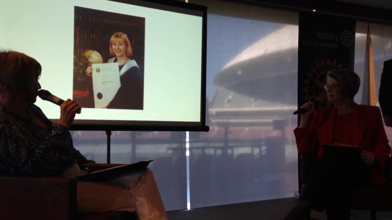 Meet the President - being interviewed by Jane Doyle, TV presenter and ...