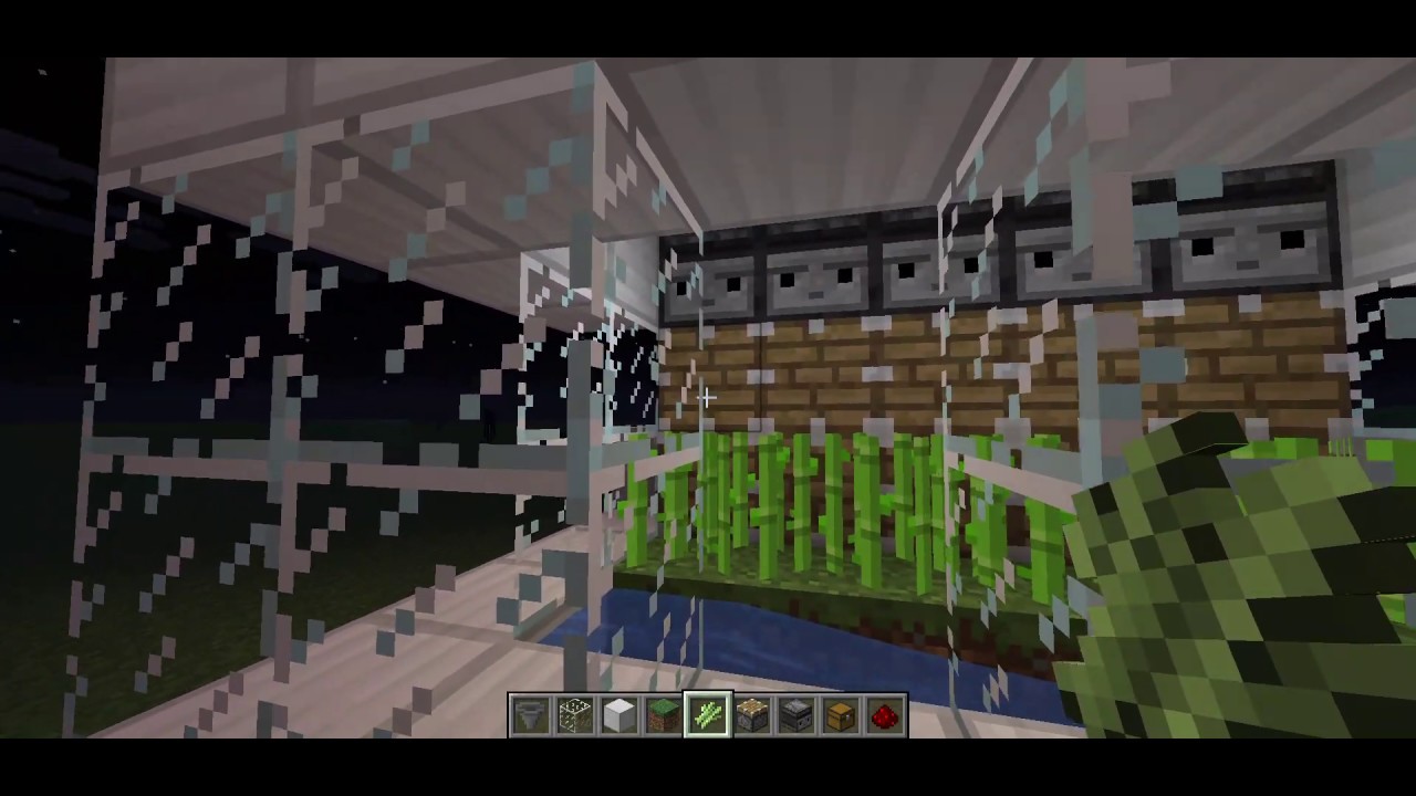 How to make a sugar cane farm in minecraft - YouTube