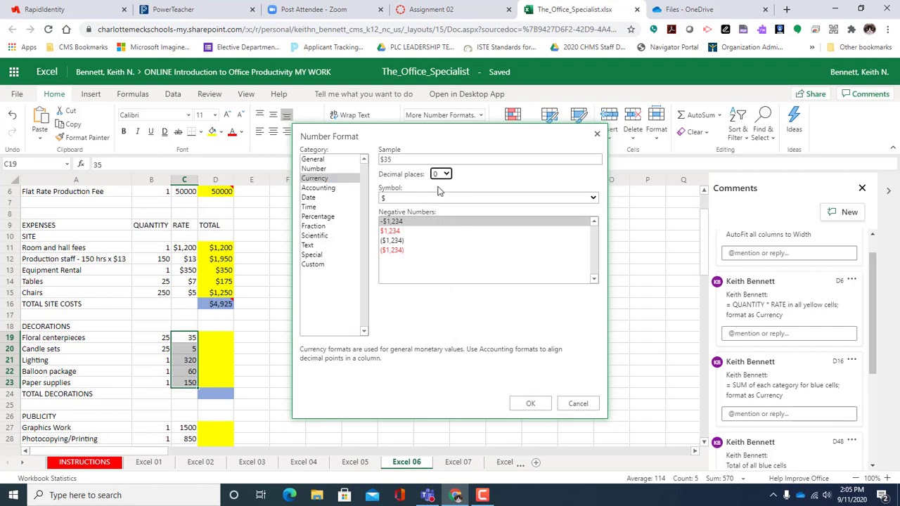 Excel Activity 06 - YouTube