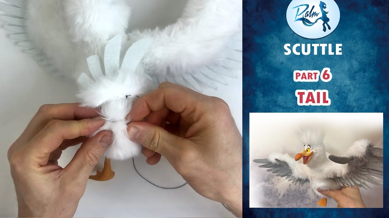 How to make tail out of felt for a bird / Little Mermaid / DIY tutorial ...