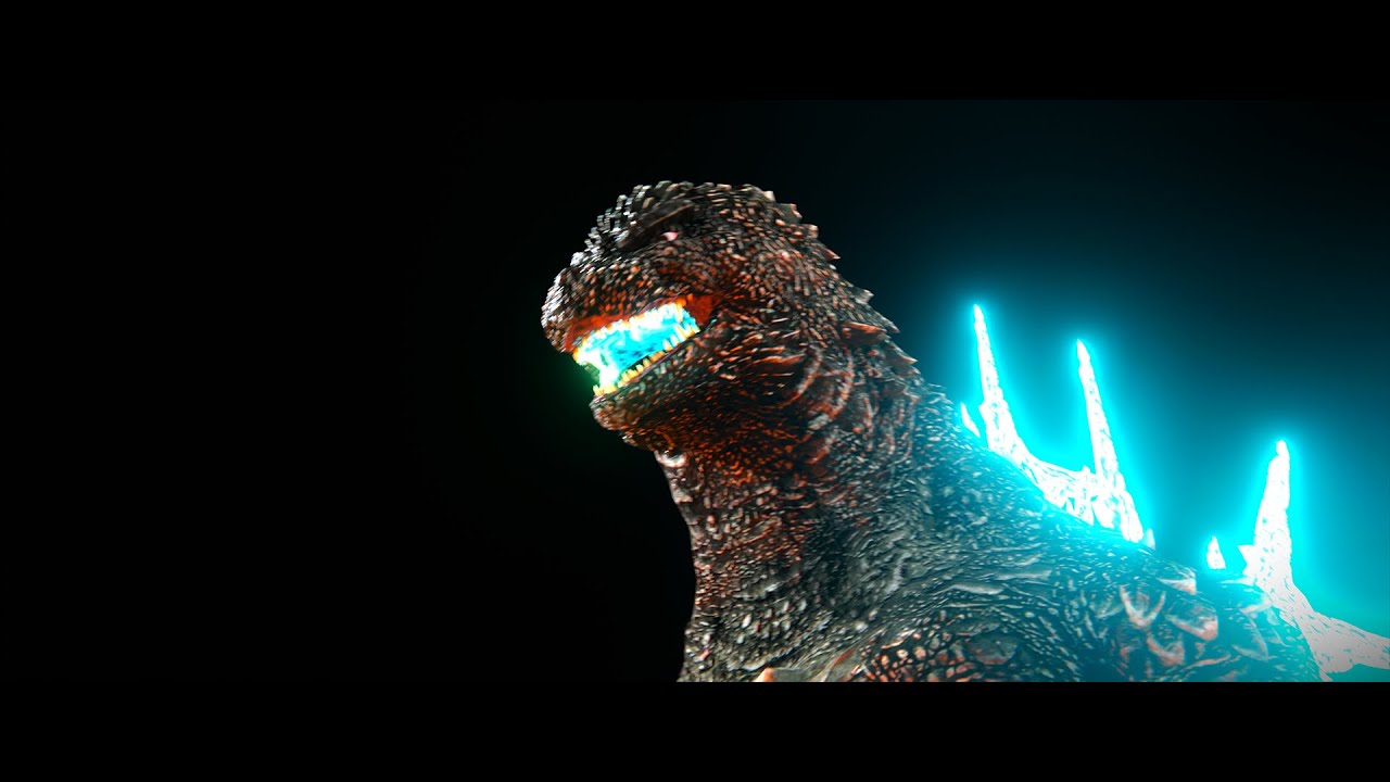 Minus Goji goes kaboom (Godzilla Minus One atomic breath) - YouTube
