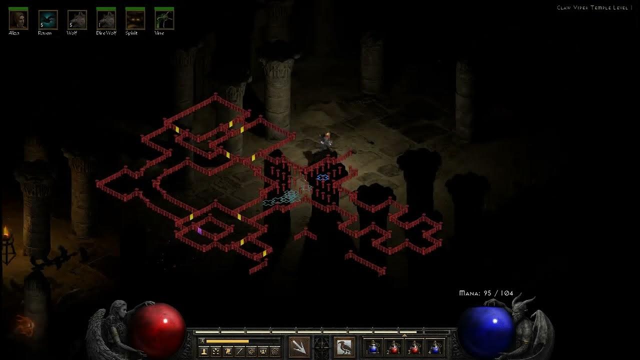 Diablo II Resurrected Claw Viper Temple - YouTube