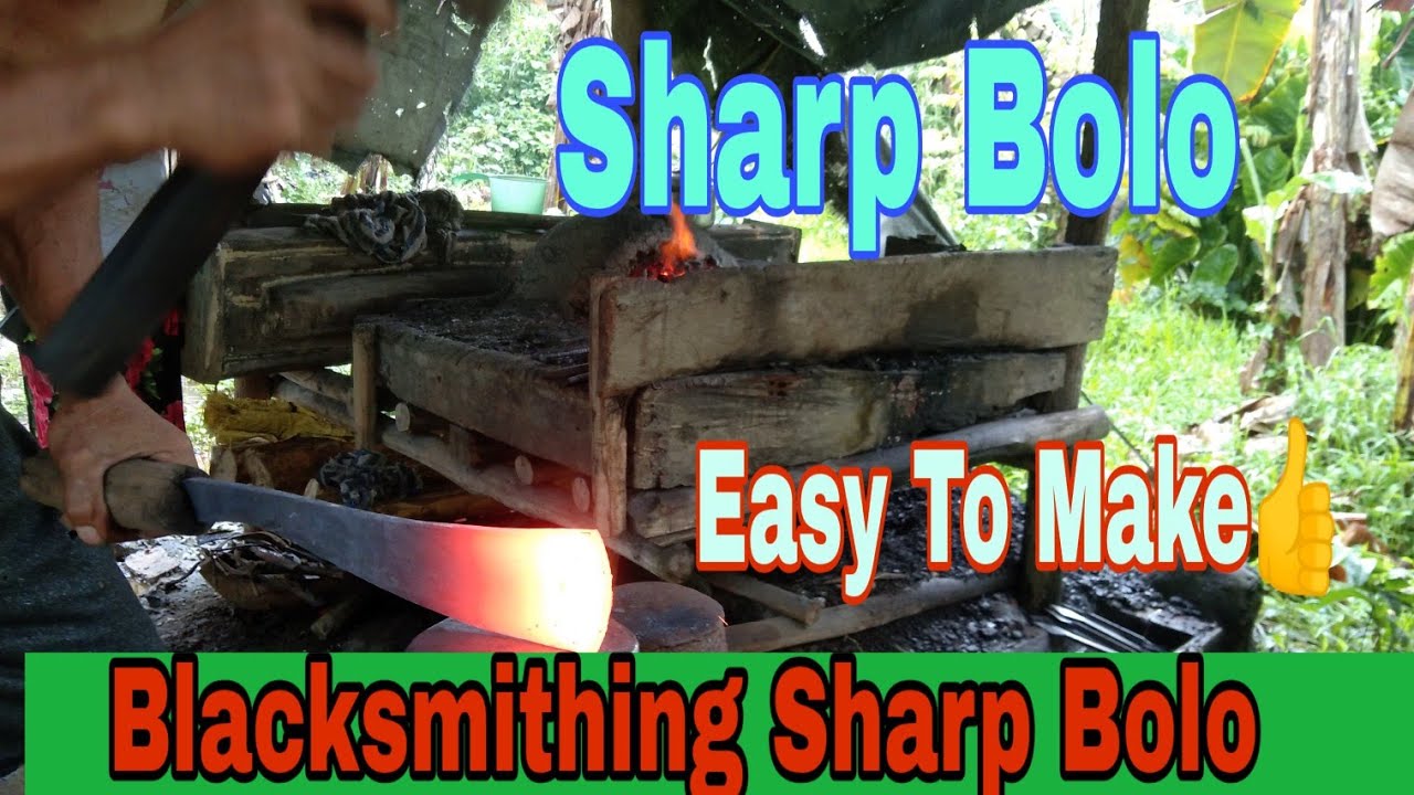 Making Sharp Bolo | Blacksmithing sharp bolo - YouTube