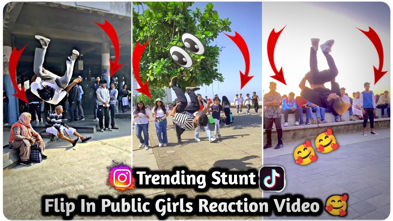 Amazing Flips Stunning video 😱 Public Reaction Flips Stunning 😍 # ...