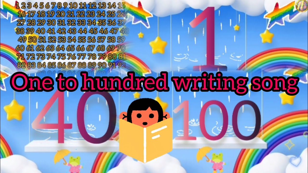 One two three kids fun song (1-to-100) numbers - YouTube