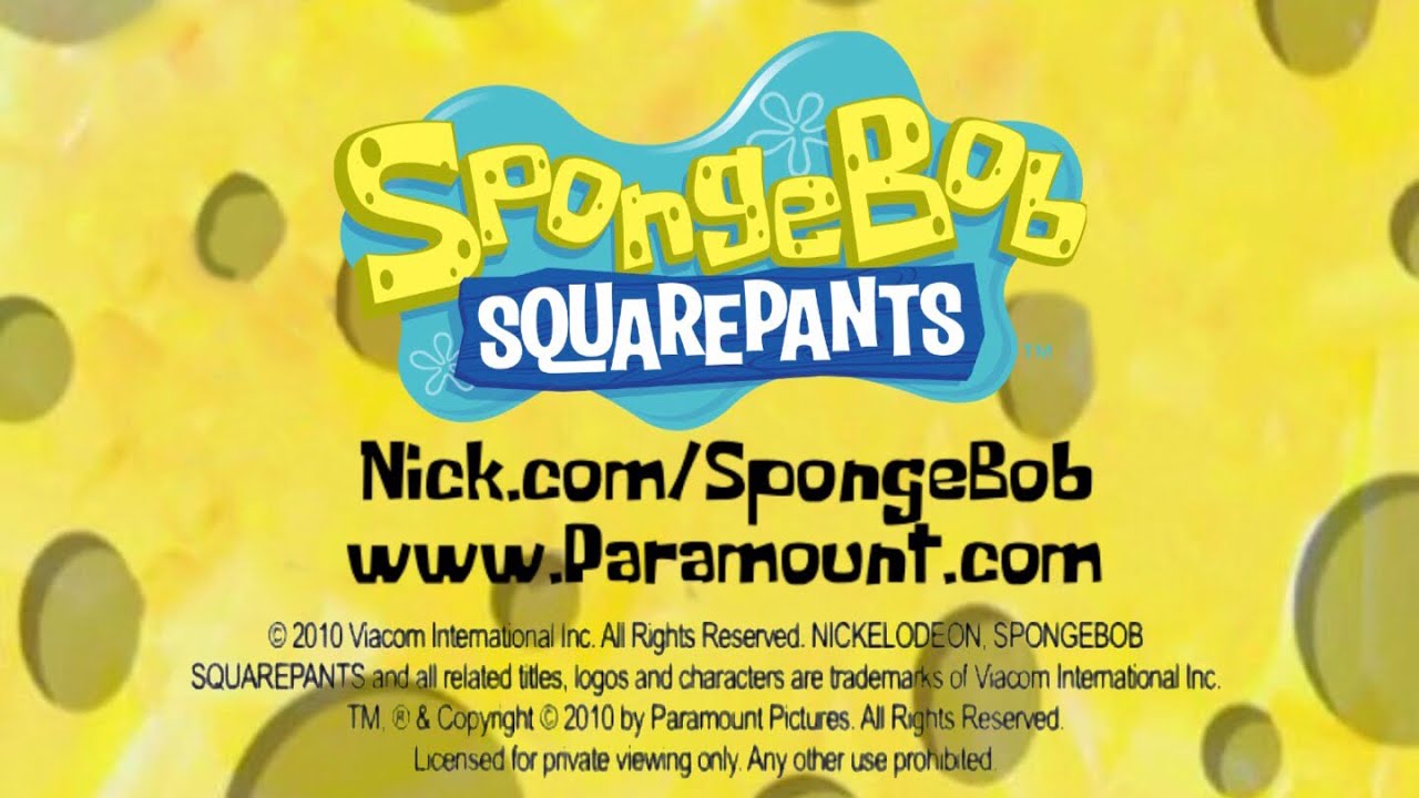 SpongeBob SquarePants Website Screen (2010) - YouTube