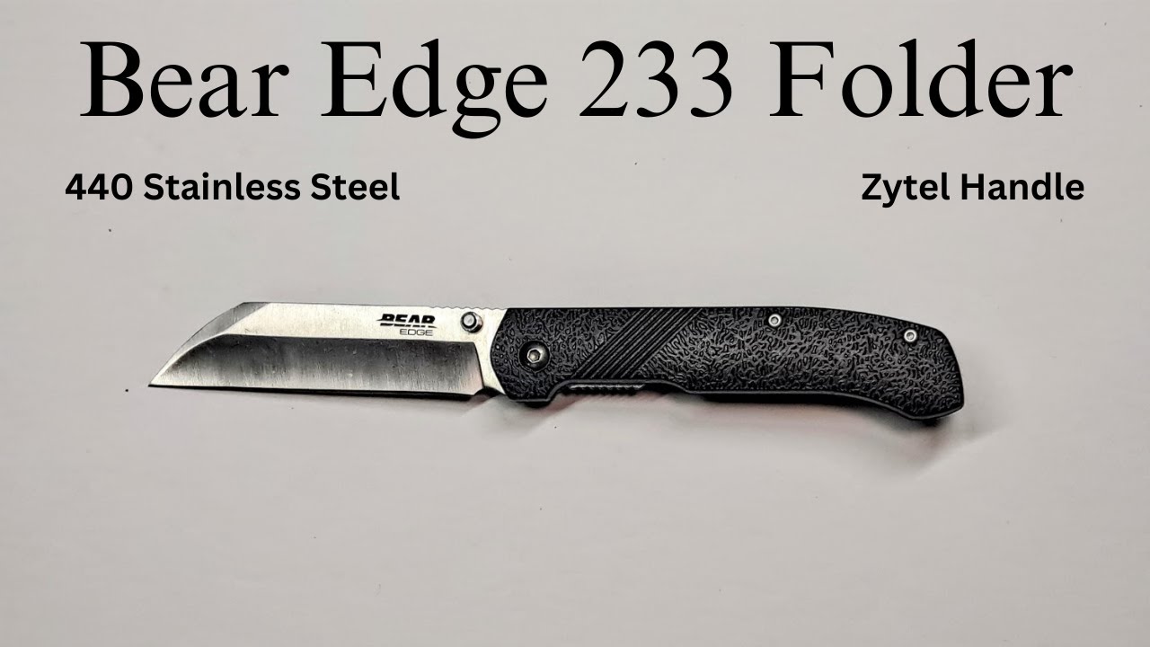 Unknown: Bear Edge 233 Folding Knife? - YouTube