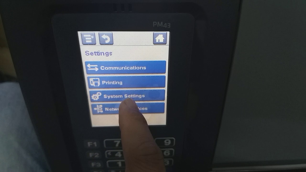 How to change unit of measure with display menu printers (PC23D, PC43D ...