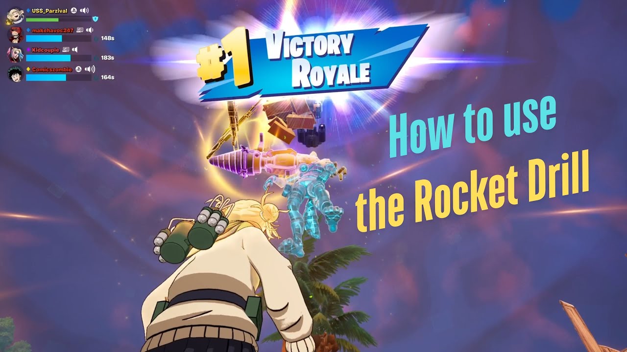How to use the Rocket Drill - Fortnite Ch 6 Season 2 - YouTube