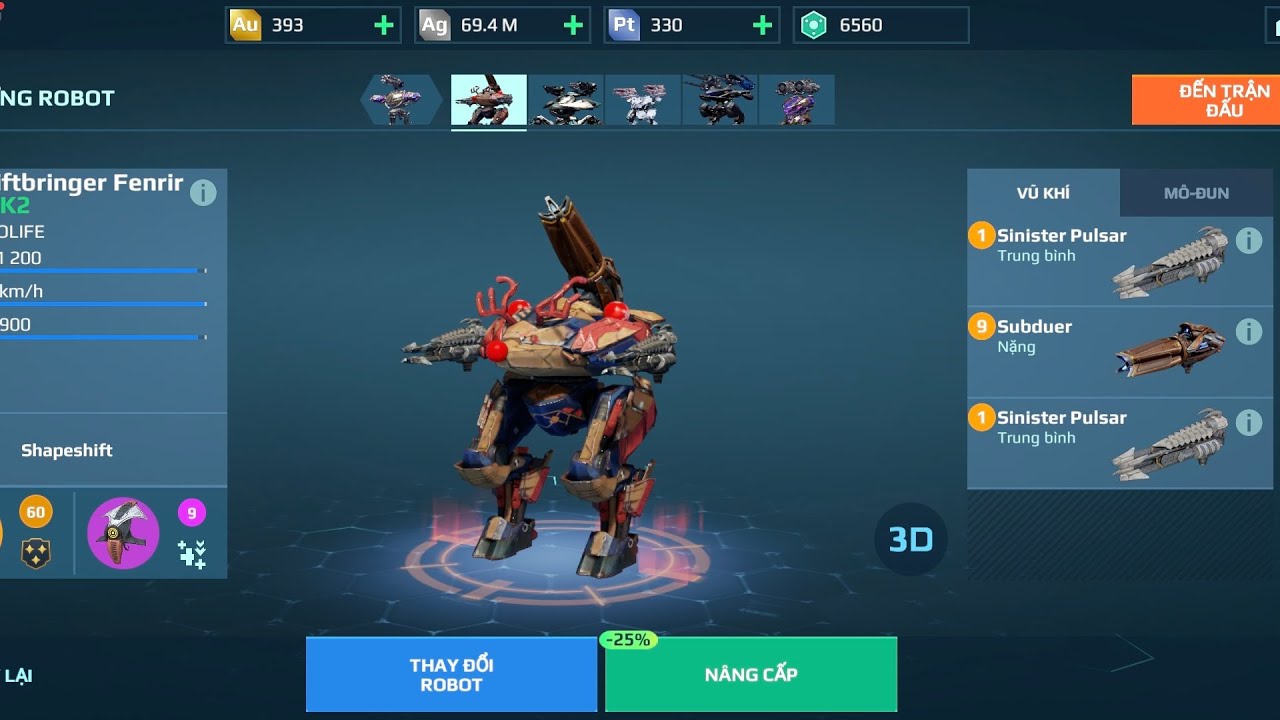 War robot | Is Fenrir equipped with subduer strong? - YouTube