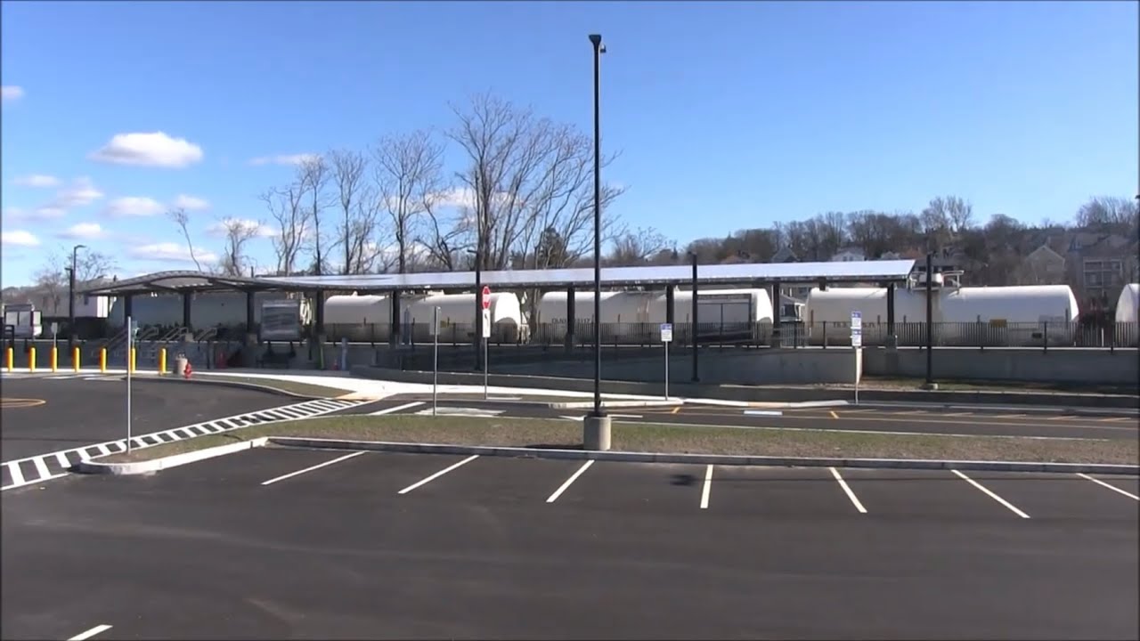 Mass Coastal train MC-4 at new Fall River, MA MBTA Train Station - 1/27 ...