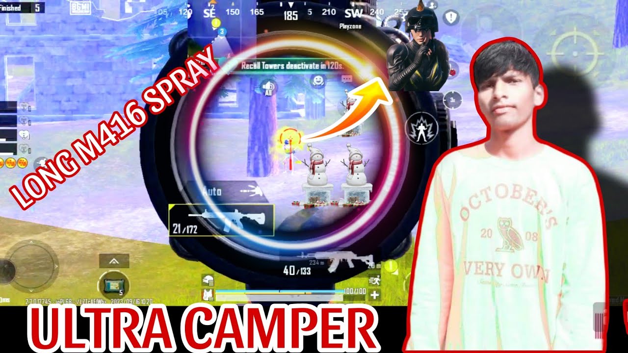 OMG 😟 Conquer Enemy Ultra Camper 🤔Long 6x Spray Headshot.#gaming /# ...