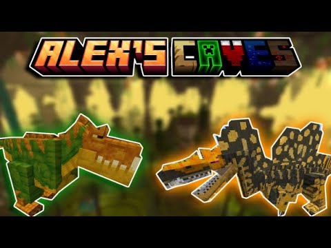 🌅ALEX'S CAVES MOD MINECRAFT 1.20.1🐉 - ¡NUEVO SPINOSAURUS! - YouTube