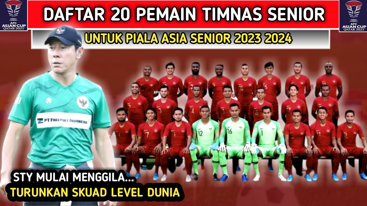 TERBARU DAFTAR 20 PEMAIN TIMNAS INDONESIA BERPOTENSI BERLAGA DI PIALA ...