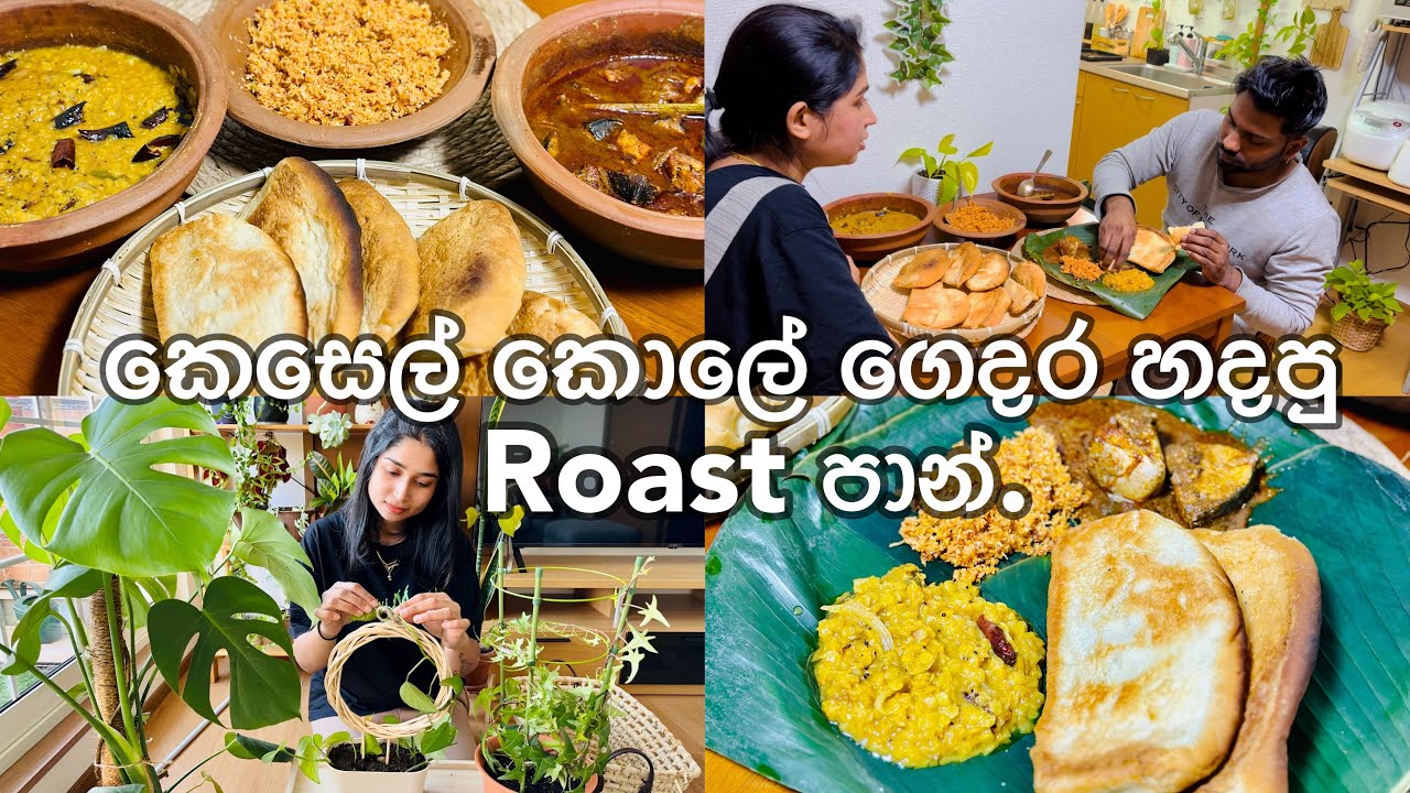 Home made Kesel kole Roast pan🍃👩‍🍳🍞|Decorating plants🌱 |Day in my life ...