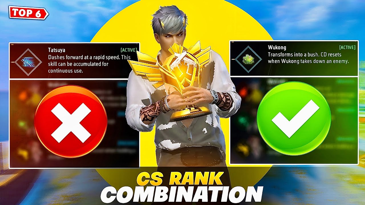 Top 6 Cs Rank Best Character Skills Combination | New Season - 28 ...