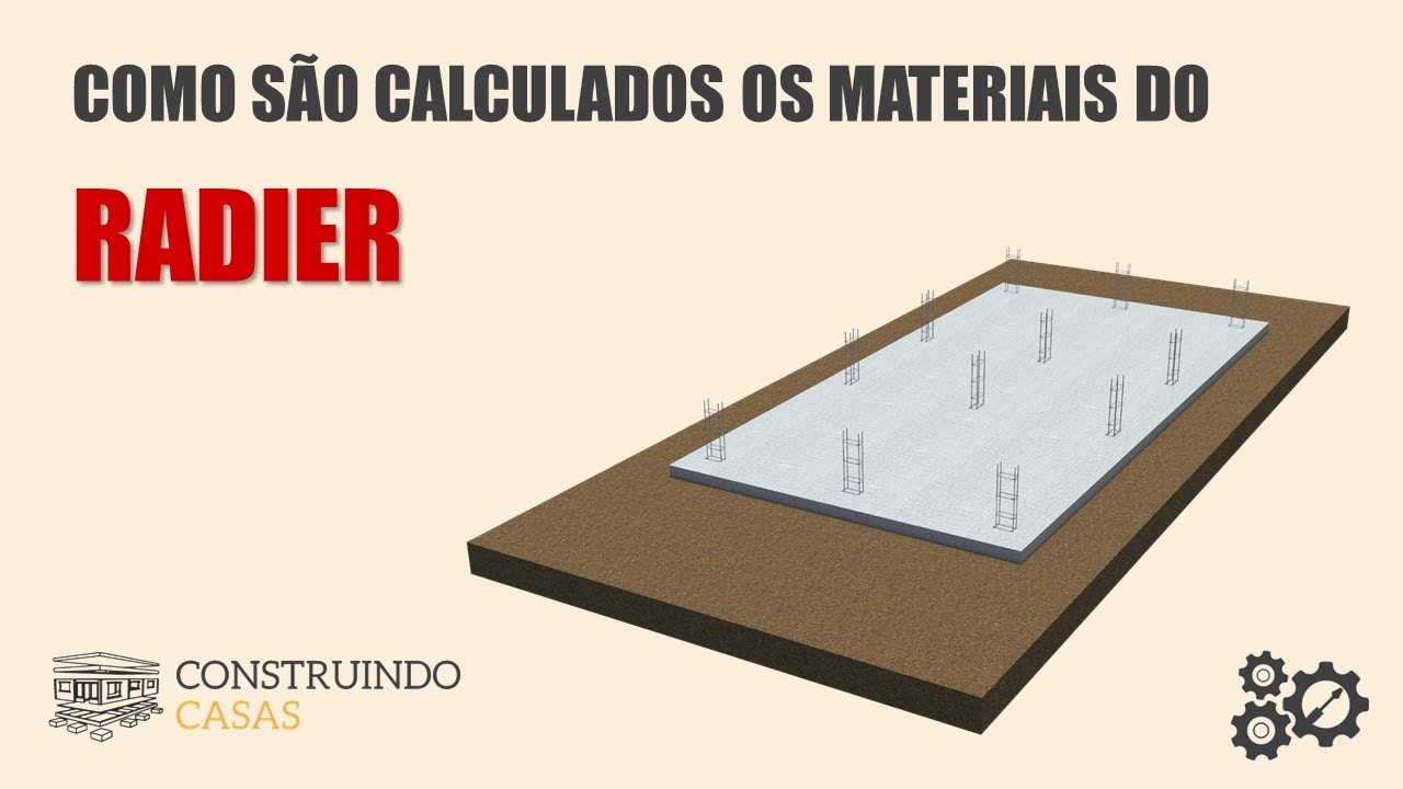 Como são calculados os materiais da fundação Radier - YouTube