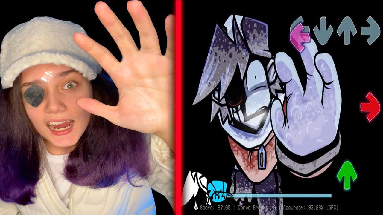 FNF vs Monochrome In Real Life (FNF IRL) - YouTube