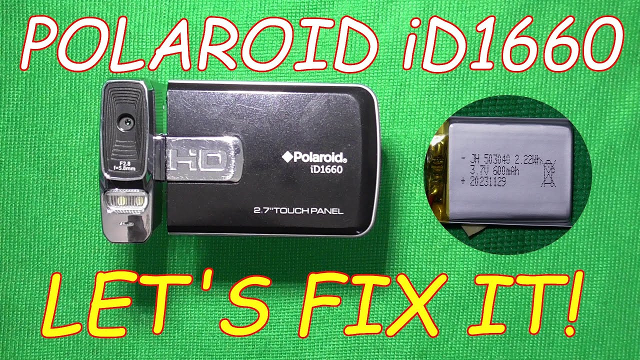 How to replace the battery in a Polaroid iD1660 HD Compact Digital ...