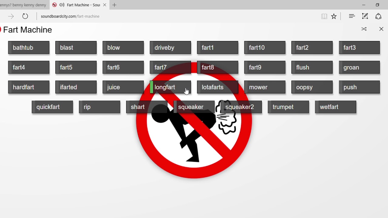 fart sound board - YouTube