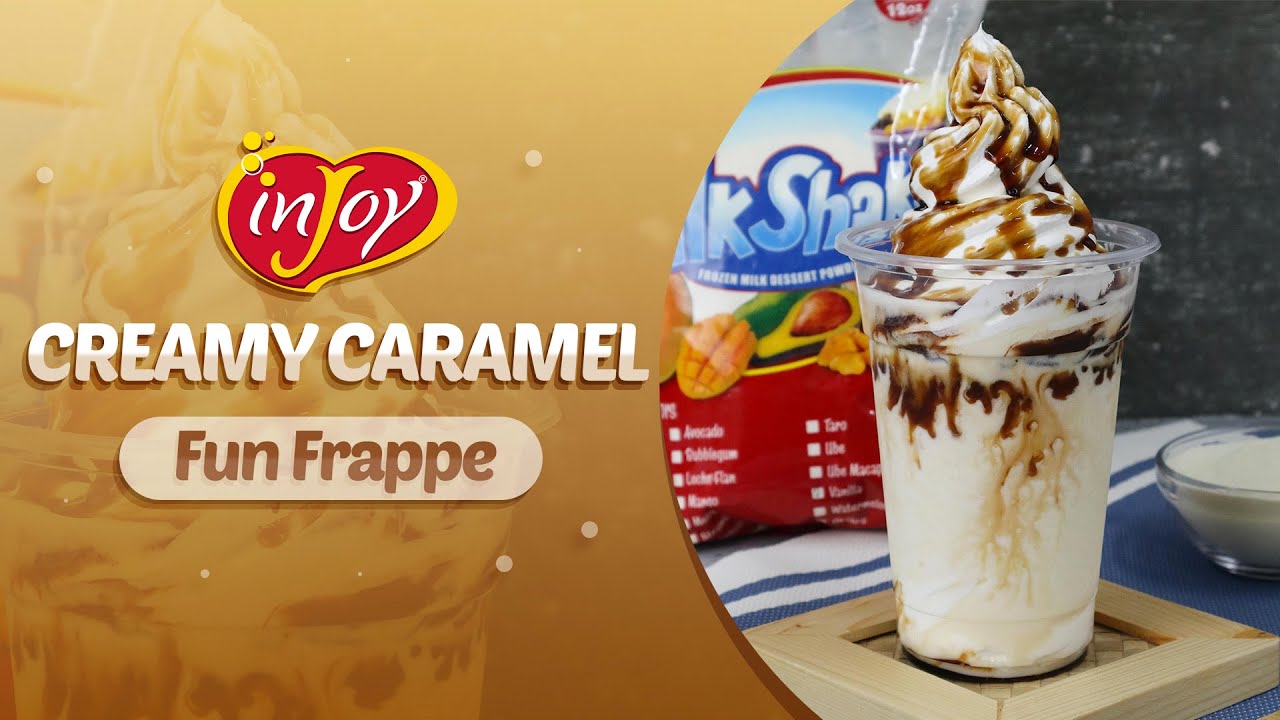 How to make Creamy Caramel Fun Frappe | inJoy Philippines Official ...