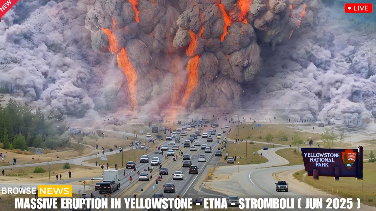 Massive Eruption in Yellowstone! Horrific Moment of Volcano beneath The ...