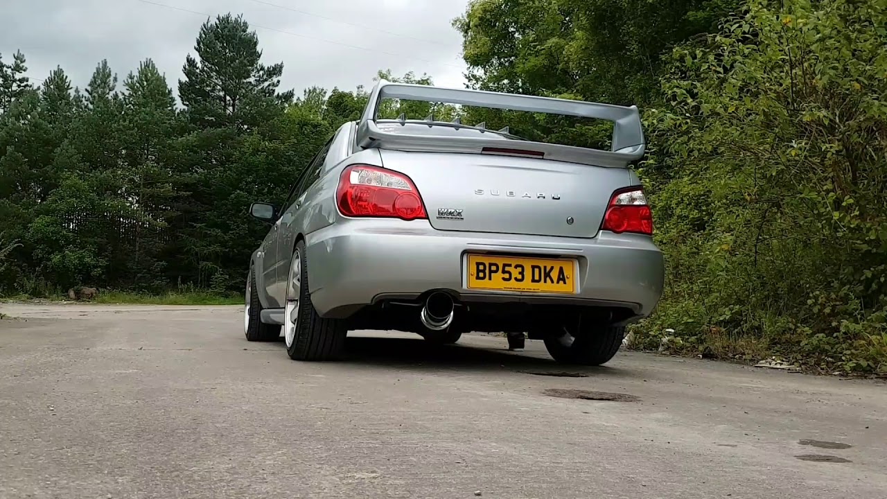 Subaru wrx Hayward And Scott exhaust - YouTube