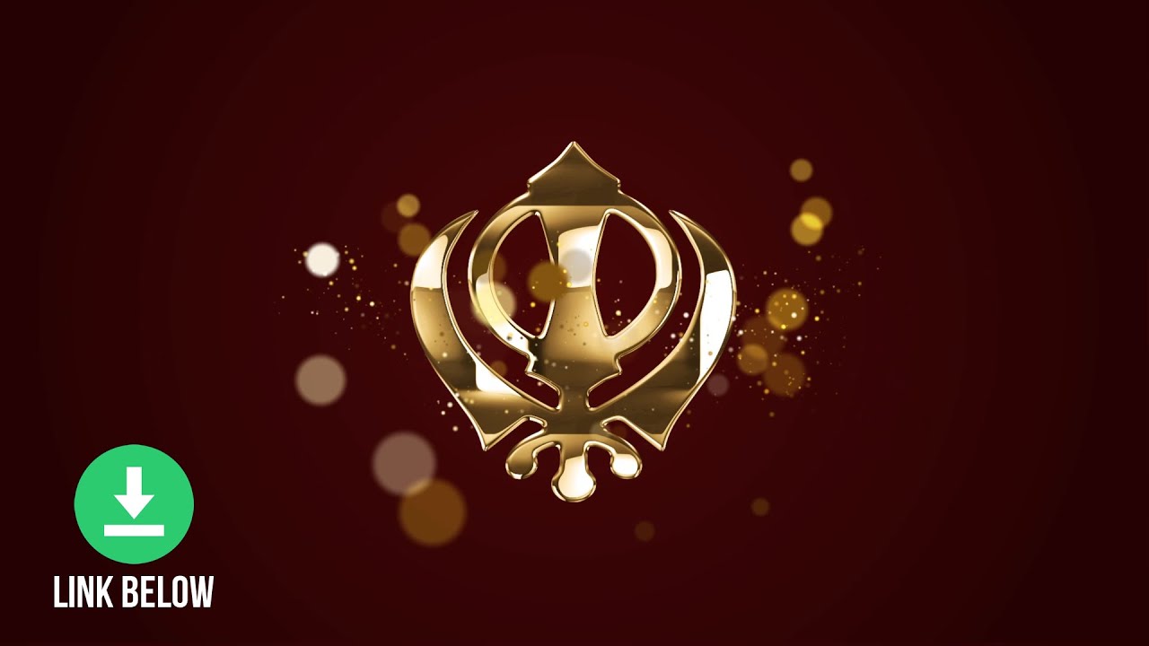 Golden Khanda (Symbol of the Sikh faith) Animation (Motion Graphics ...