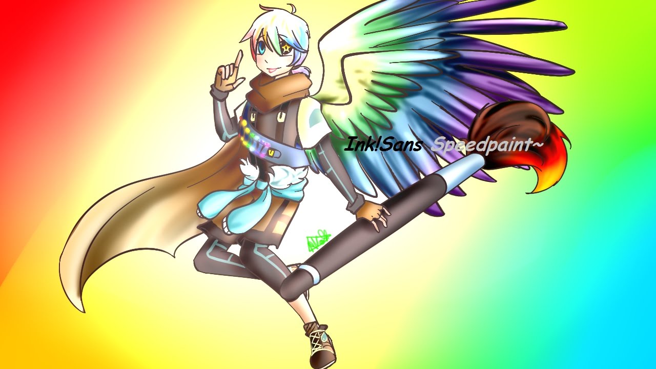 Inktale AU|Ink Sans (Humanization) SpeedPaint~#5 - YouTube