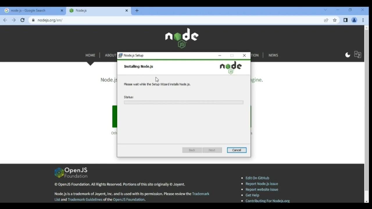 How to install node js, React js cmd(npm -v npx -v)complete process ...
