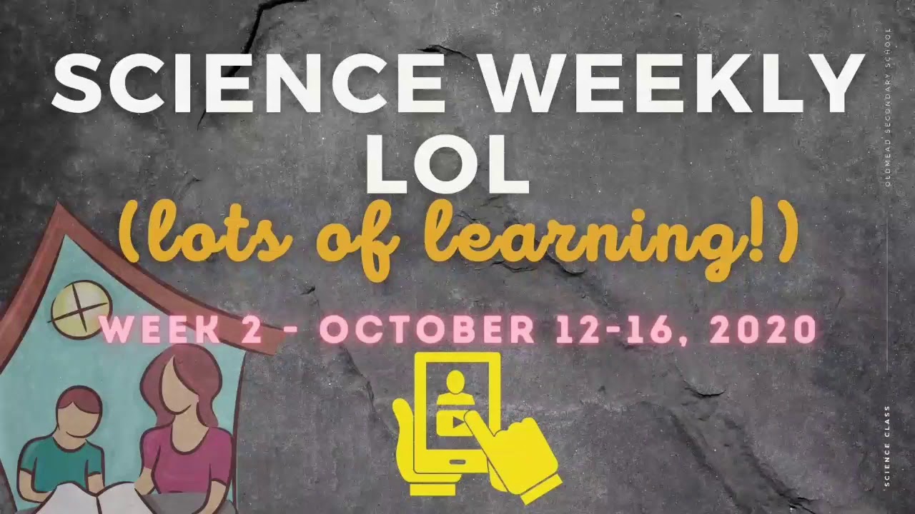 Science Weekly LOL! Science- Lots of Learning (Week2 Oct.12 to 16 ...