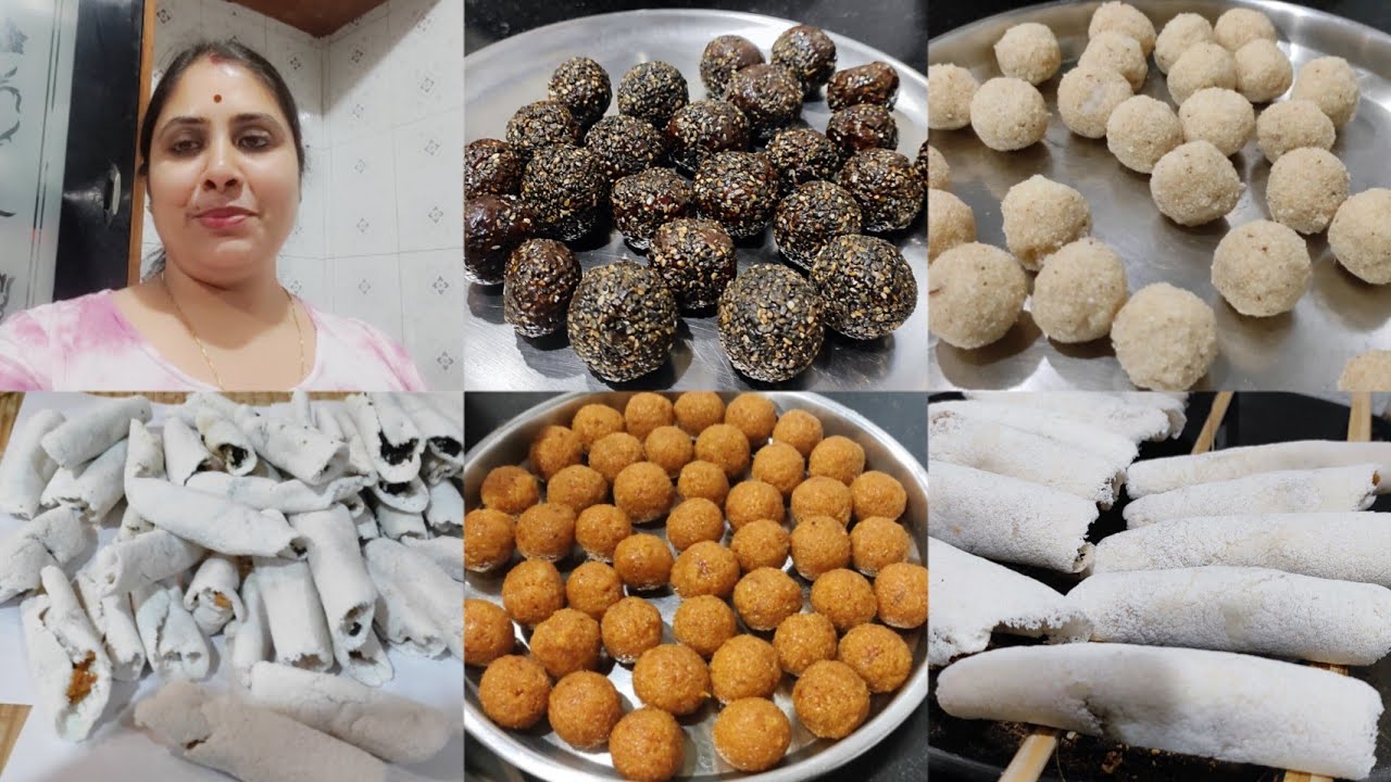 Magh Bihu Special | Different types of laru and pitha | Makar ...