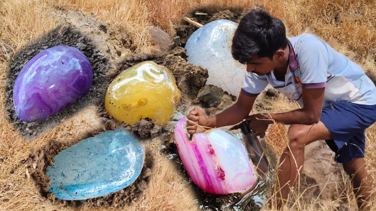 How to mine gem diamond agates lot's of digging in young Man mountain ...