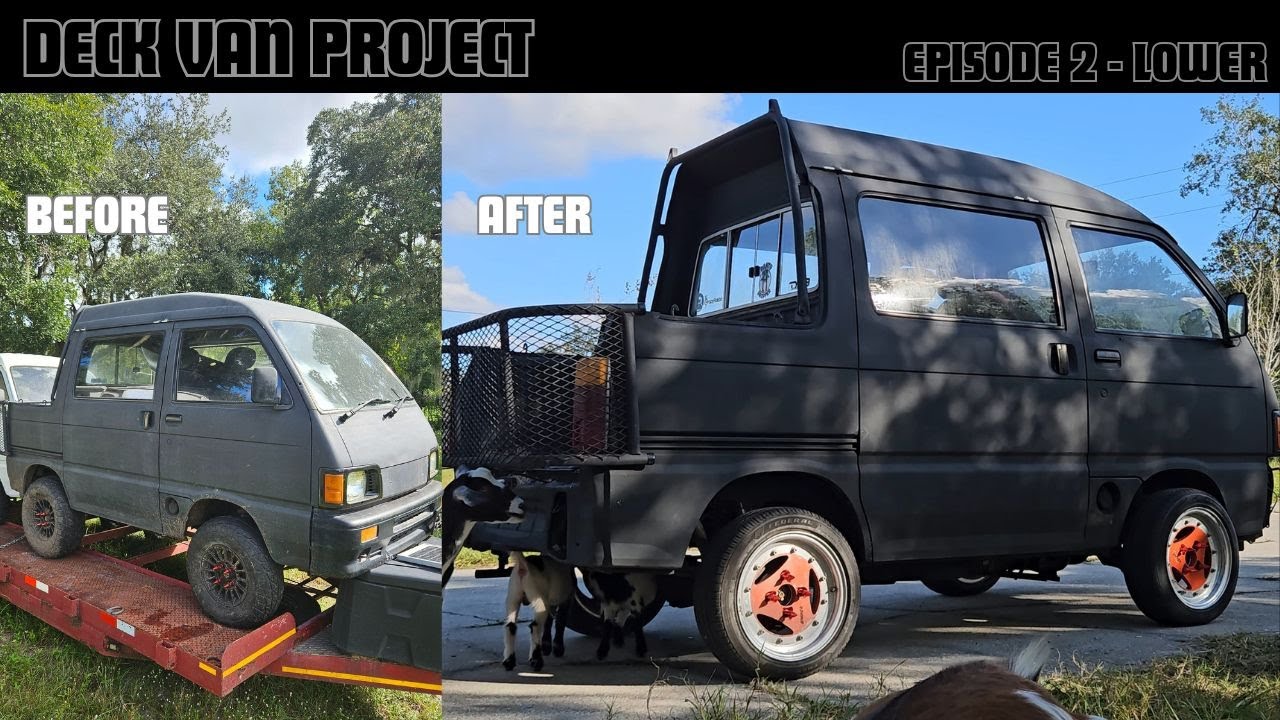 1991 Daihatsu HiJet Deck Van - Removing Lift Kit - EP2 - YouTube