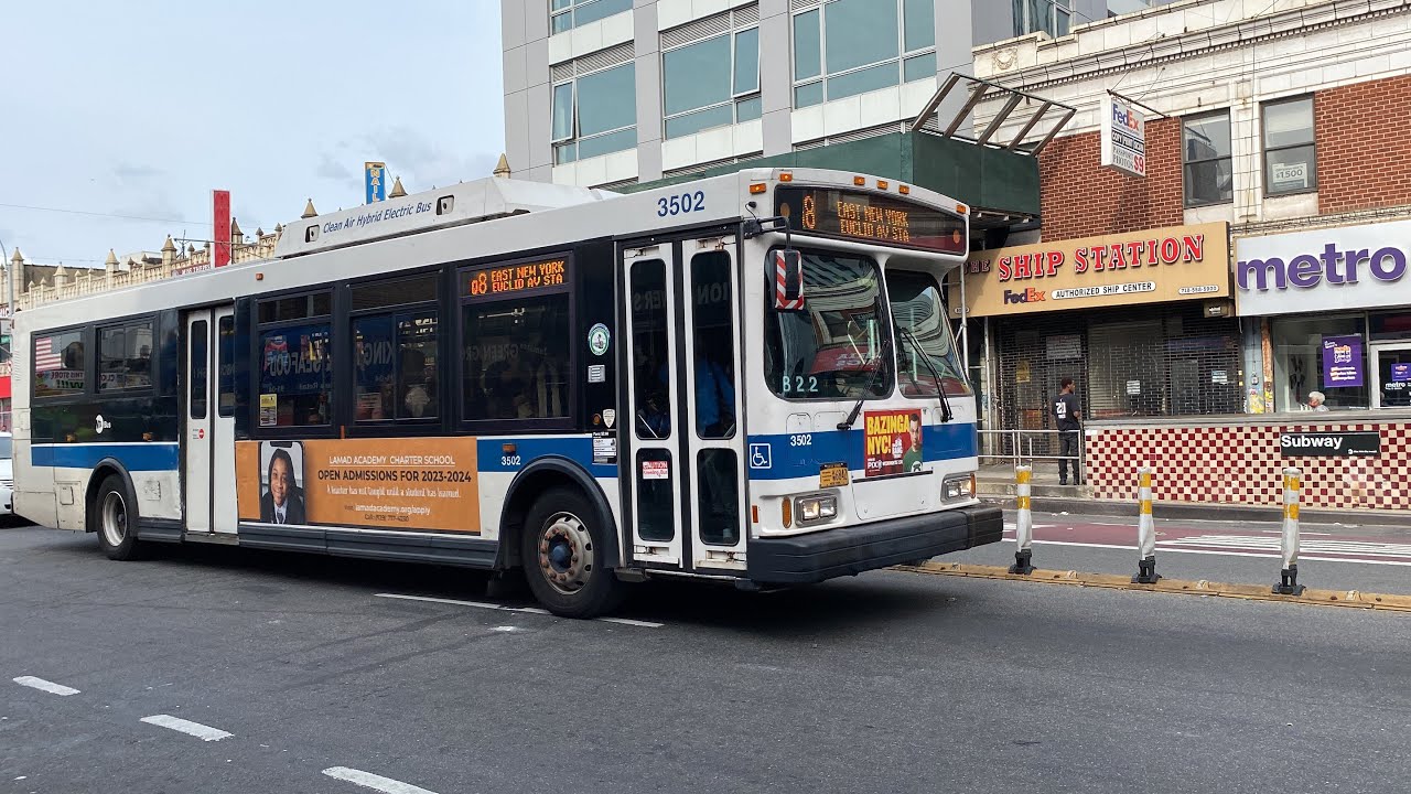 MTA Bus: 2006 Orion VII OG HEV 3502 on the Q8 - YouTube