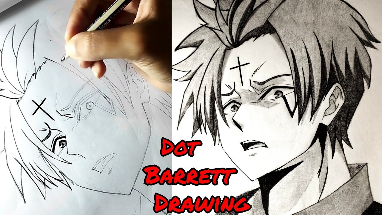 Dot Barrett Drawing || Mashle: Magic and Muscles #anime #art - YouTube