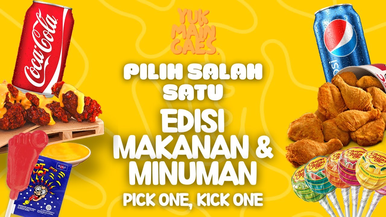 💡🍔 Pilih Salah Satu - Edisi Makanan & Minuman | Kuis Gambar | Pick One ...
