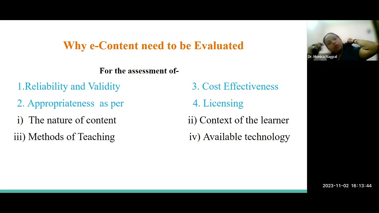 Evaluation of eContent - YouTube