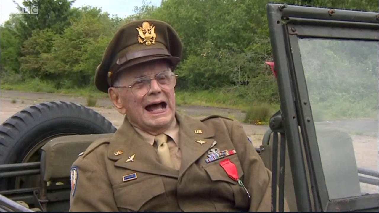 Lt Col David Hamilton Visits His Old Base from the Night of D-Day - YouTube