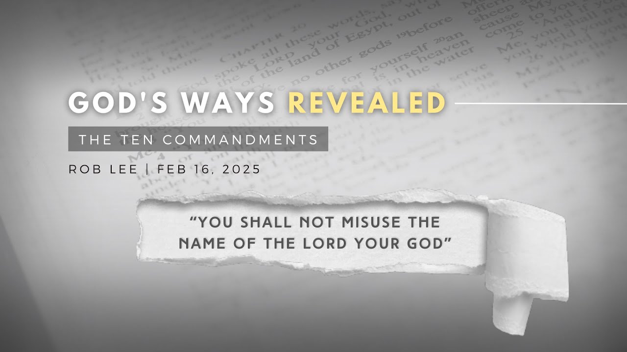 Feb 16 - Gods Ways Revealed "Commandment #3" - YouTube