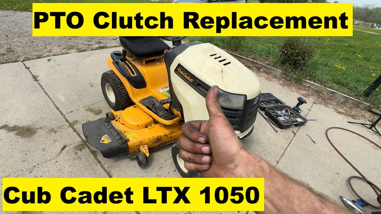Cub Cadet LXT1050 PTO Clutch Replacement - YouTube