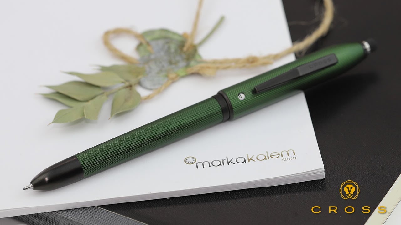 Cross Tech 4 Multifonksiyon Kalem Brushed Yeşil - YouTube