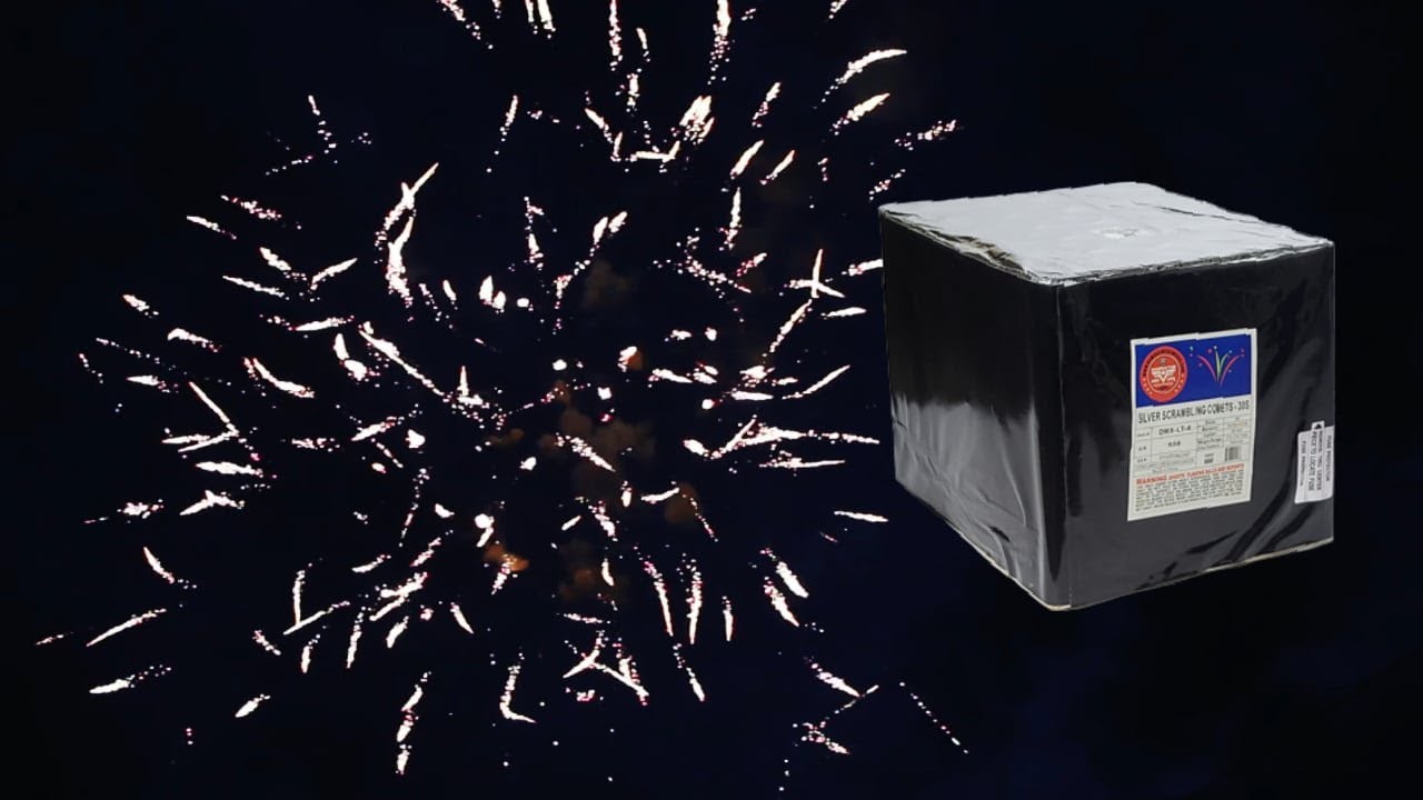 Silver Scrambling Comets - Dominator Pro Level Fireworks - YouTube