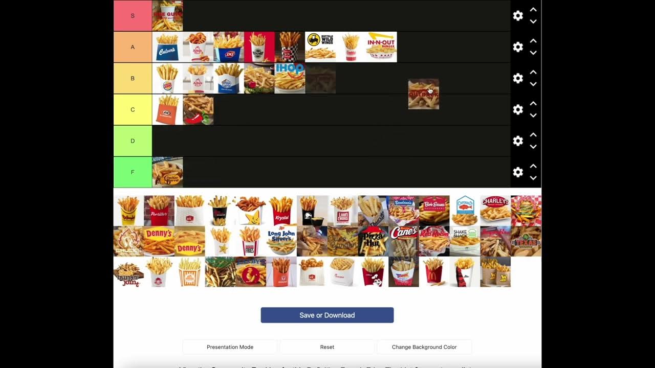 Fast Food French Fry Tier List - YouTube