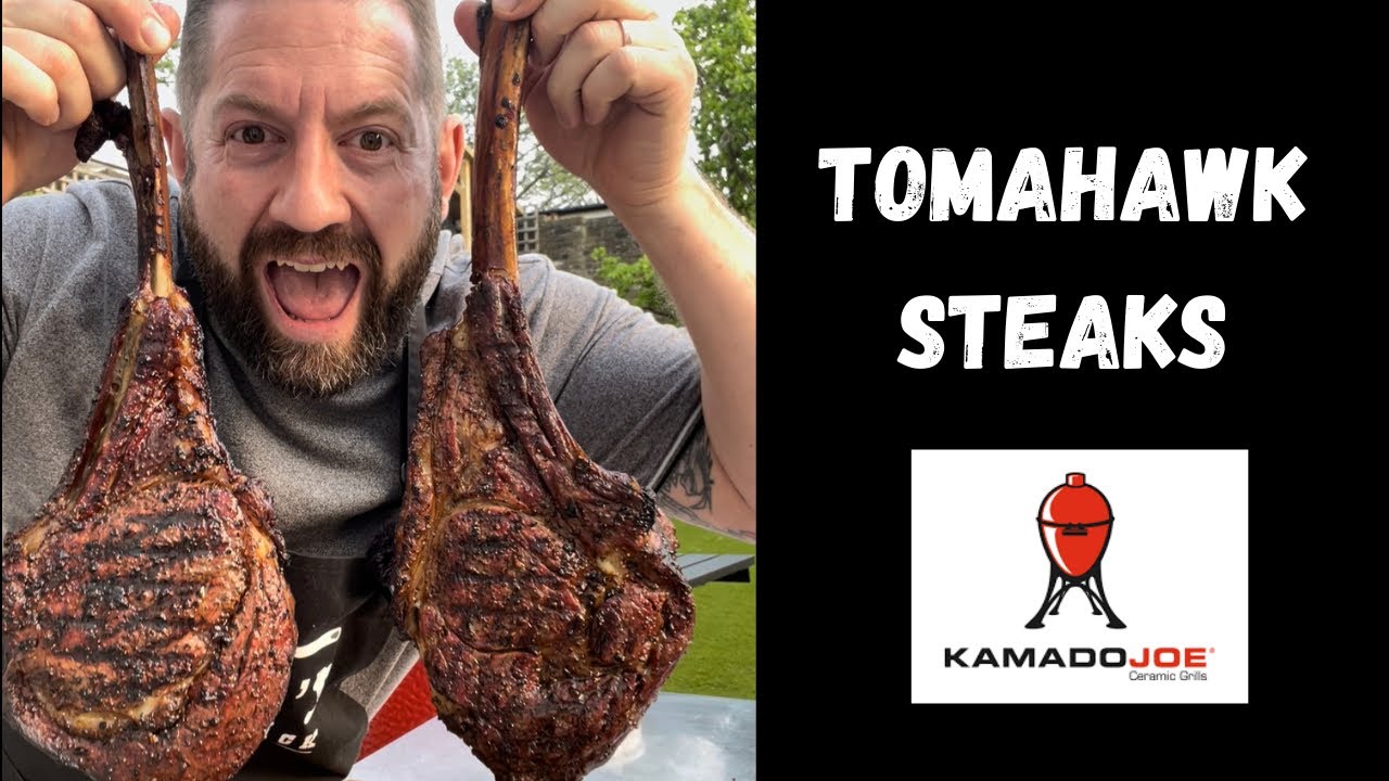 How to reverse sear a Tomahawk Steak on the Kamado Joe - YouTube