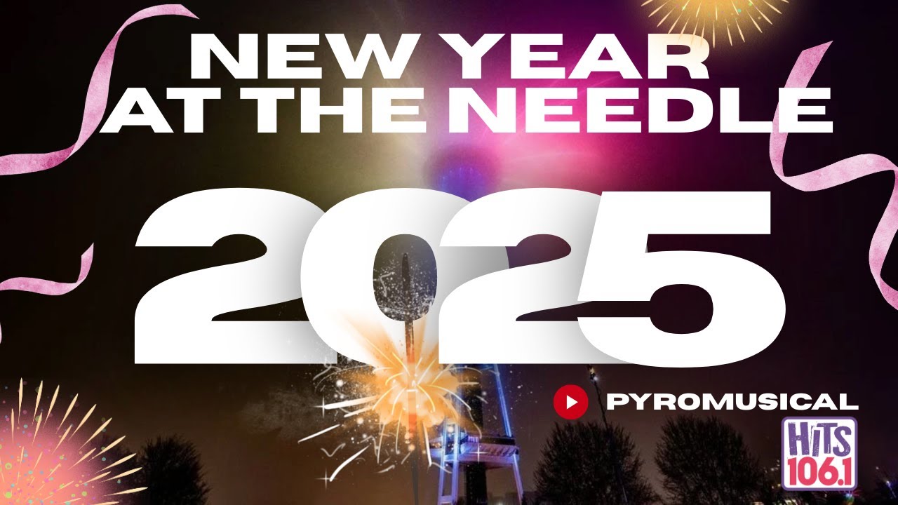 Seattle New Year's Eve Pyromusical 2025 (with HITS 106.1 audio) - YouTube