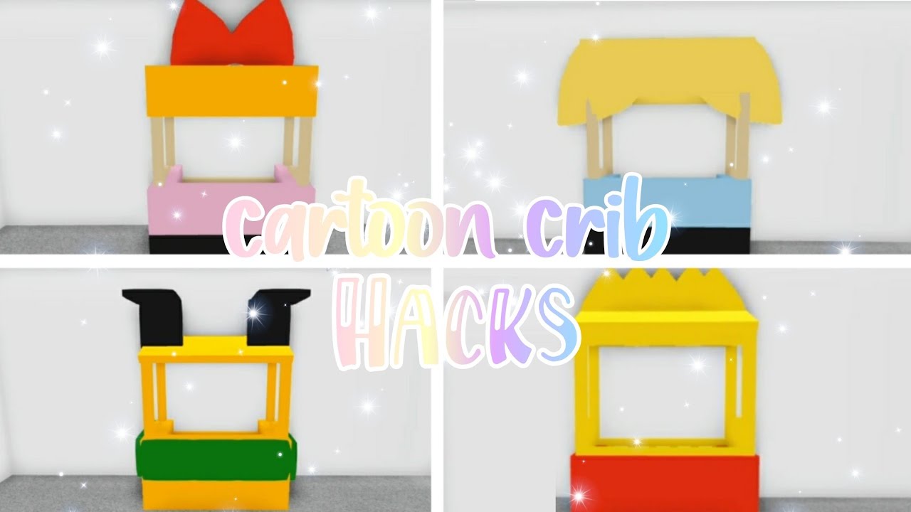 ♡Adopt me Cartoon crib hacks♡ ︎adopt me building hacks ︎ || Official ...