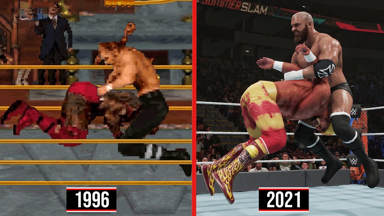 Triple H Evolution in WWE Games! - YouTube